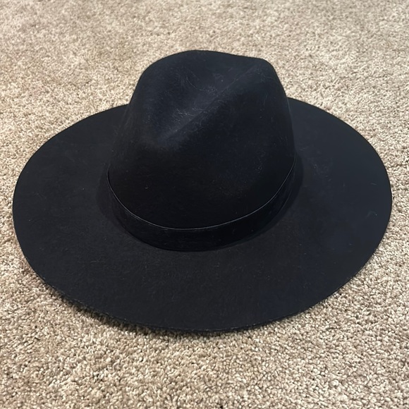 Forever 21 | Accessories | Navy Blue Velvet Strip Fedora Hat | Poshmark